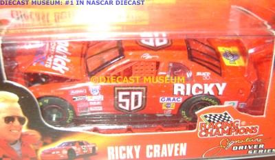 RICKY CRAVEN #50 50TH NASCAR SIGNATURE DRIVER SERIES HO | eBay