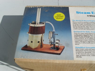 VINTAGE STEAM BOAT MODEL KIT # 980 STEAM ENGINE LIVE STEAM BOILER 'NICE ...