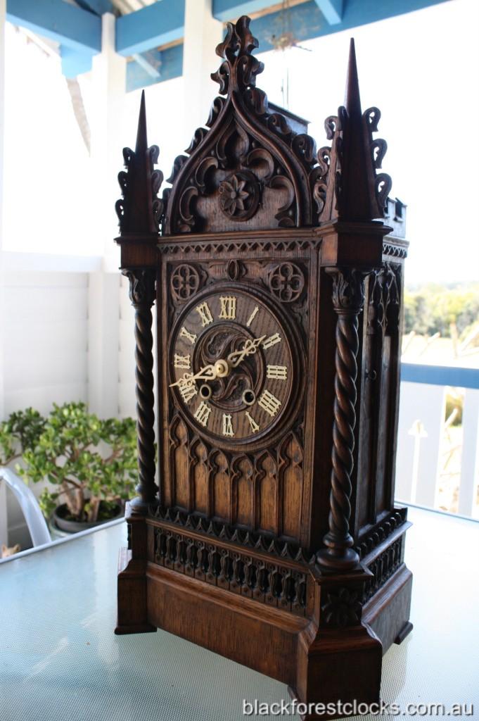 Antique 'Gothic' Steeple Cuckoo Clock by Jacob Bäuerle circa 1870 | eBay