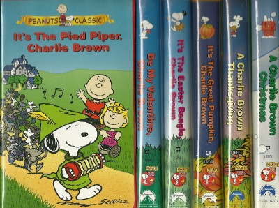 Lot 6 Charlie Brown Peanuts VHS Videos OUT OF PRINT | eBay