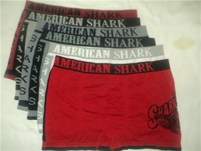 6 MEN'S AMERICAN SHARK shark SEAMLESS BOXER BRIEFS L/XL | eBay