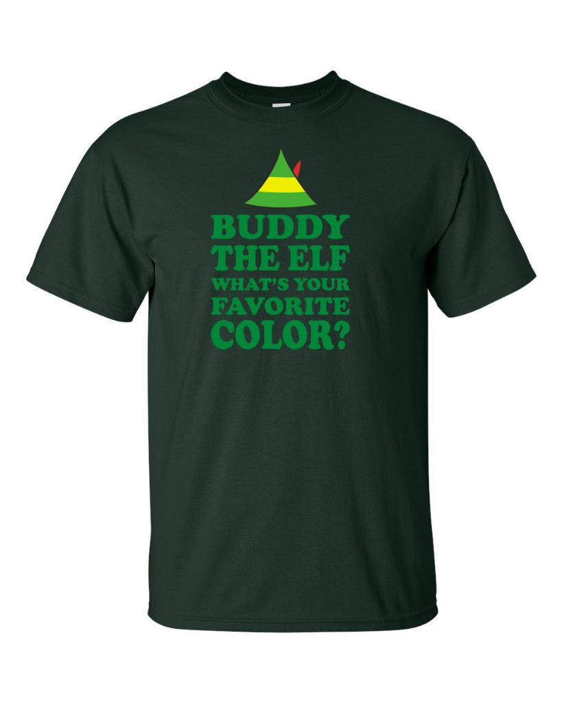 ELF T-Shirt CLASSIC Buddy the Elf Funny CHRISTMAS Party Tee New Many ...