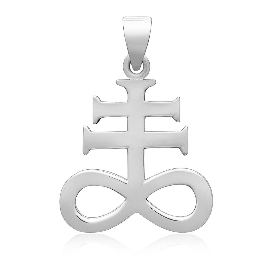Sterling Silver Sulfur Leviathan Cross Brimstone Church of Satan ...