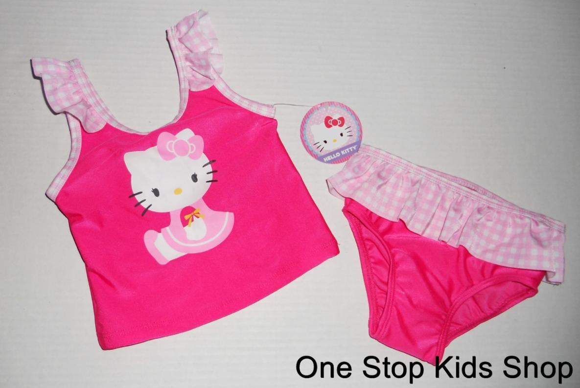 HELLO KITTY Girls 2T 3T 4T Swimsuit BIKINI Bathing Suit