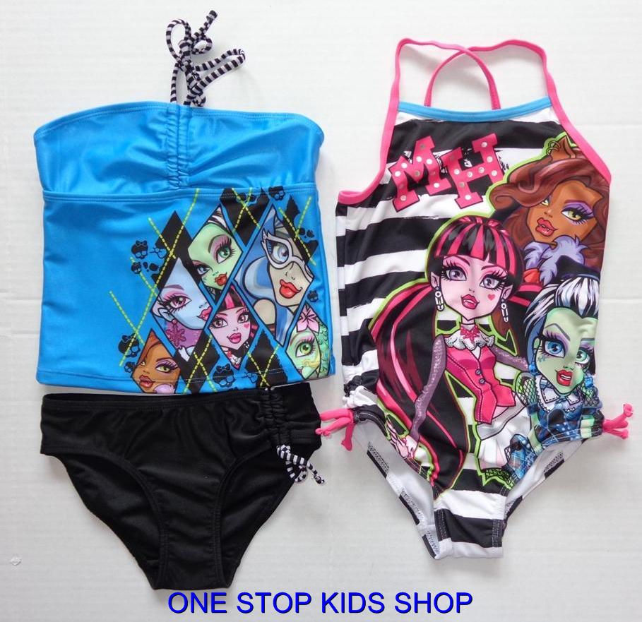 MONSTER HIGH Girls 6 6X 7 8 10 12 Tankini SWIMSUIT Bathing Swim Suit | eBay