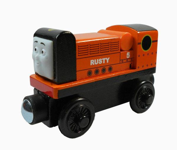 100% Original RUSTY Thomas Friends The Tank Train Wooden Engine Child ...