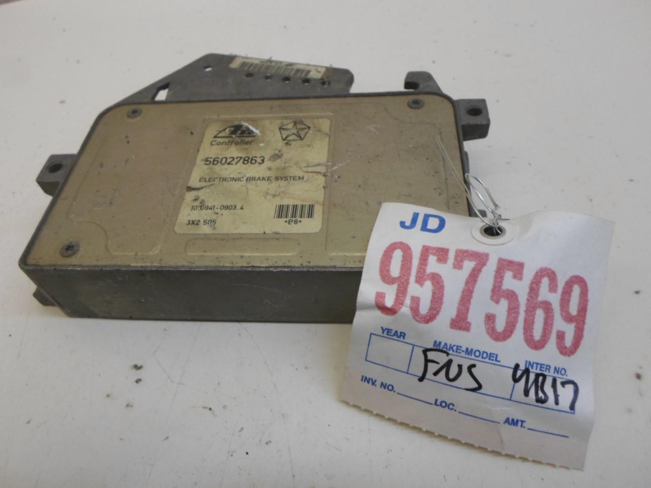 ABS CONTROL MODULE JEEP WRANGLER 1993 1994 1995 56027863 OEM | eBay