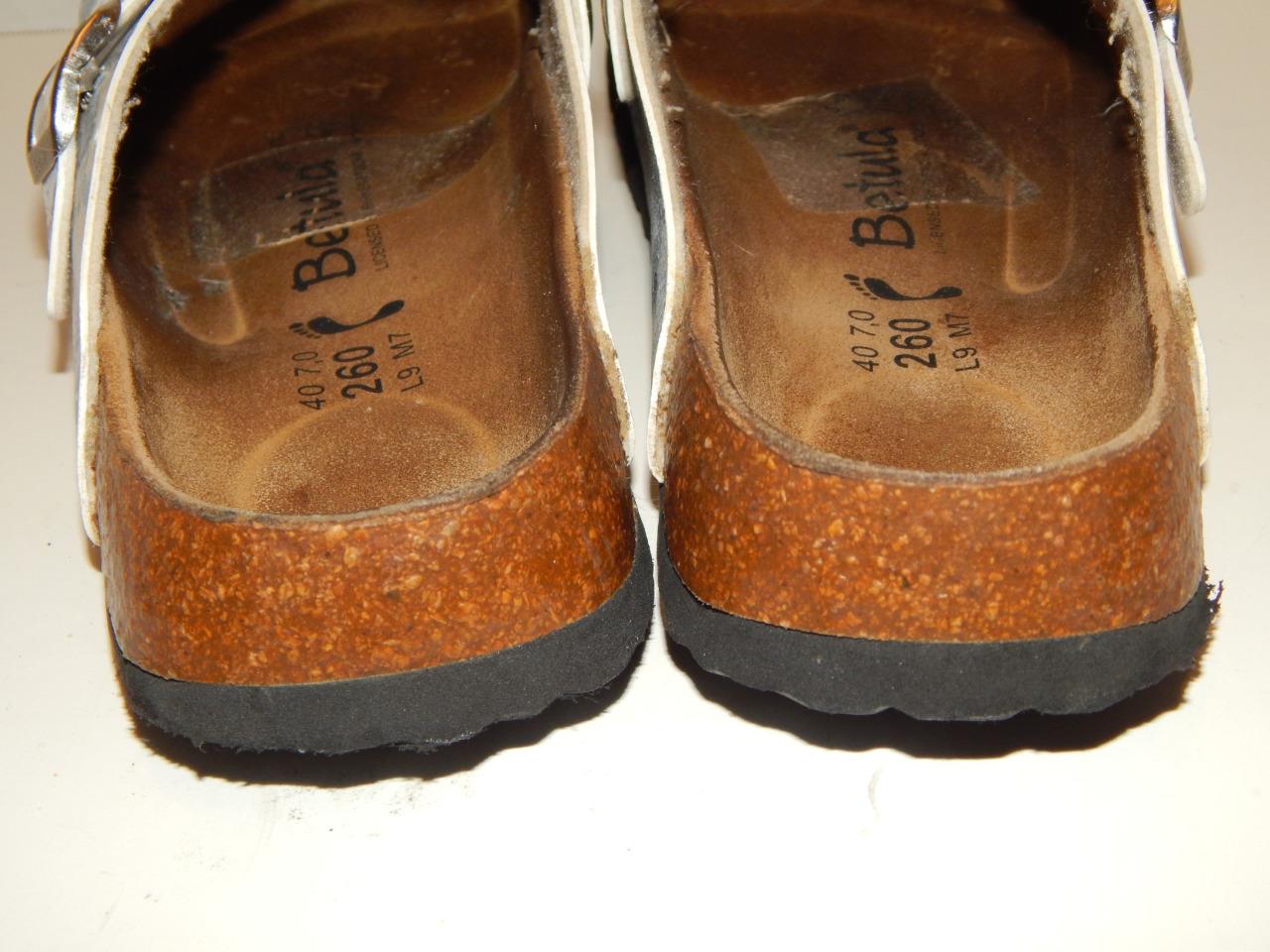 BETULA BY BirkenStoke Women's Blue / White Floral Print Clogs size 40 9 ...