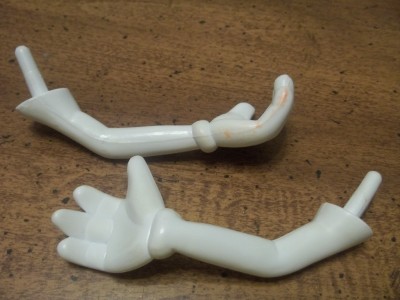 Mr. or Mrs. Potato Head set of White Arms (d)