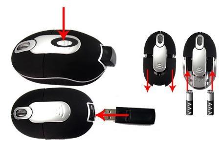 Mini 800dpi USB RF Wireless Cordless Optical Mouse Mice(id:4256227 ...
