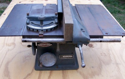 CRAFTSMAN VINTAGE TABLE SAW w/ TILT TOP 4 WOODWORKING ANGLED MITER CUTS ...