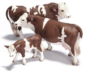 SCHLEICH Simmental Bull Cow Calf Set 13640 13641 13642 | eBay