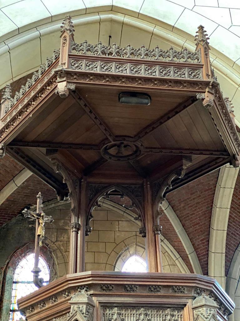 ARRIVES JUNE 2024: Magnificent Antique Gothic Church Pulpit in Solid ...