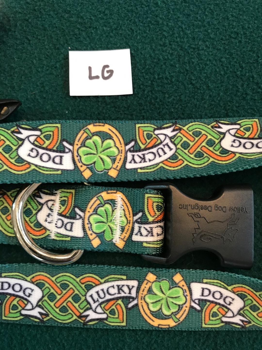 Celtic Irish LUCKY DOG Collar NWT Yellow Dog YOU CHOOSE Size ST ...