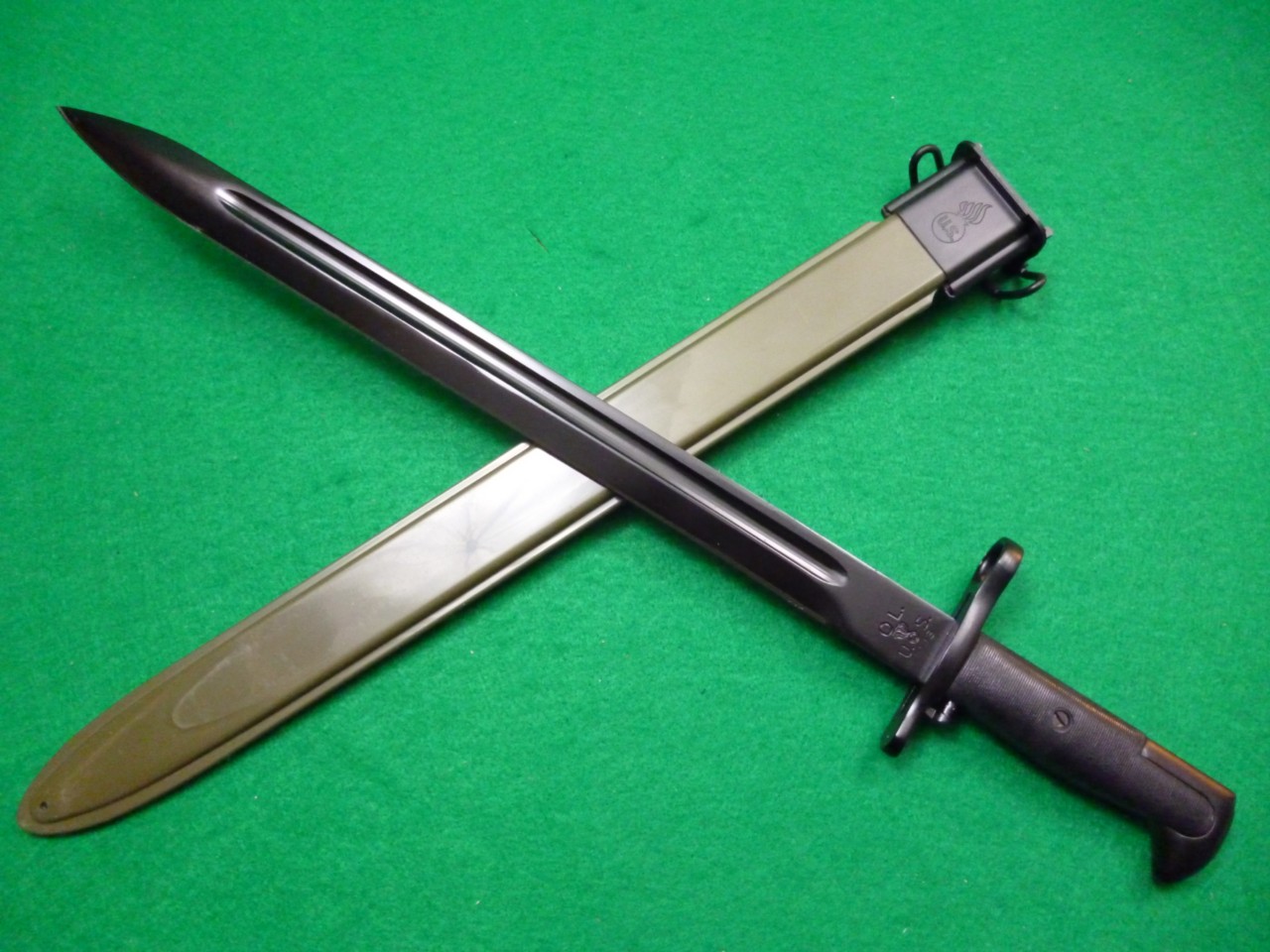 New M1 Garand Bayonet Reproduction 16" Blade w M3 Scabbard Replica | eBay