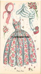 VINTGE 1962 PROM TIME PAPER DOLLS ~GORGEOUS HD LASER REPRODUCTION~ORIG ...