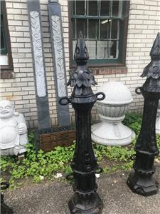 BEAUTIFUL HEAVY CAST IRON VICTORIAN FENCE POSTS - BD1 | eBay