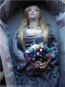 female corpse 4 coffin graveyard haunted house attraction film ...