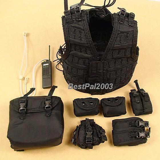 1/6 Hot Toys GIGN Operator Tactical Vest w/ Pouches Backpack Headset | eBay