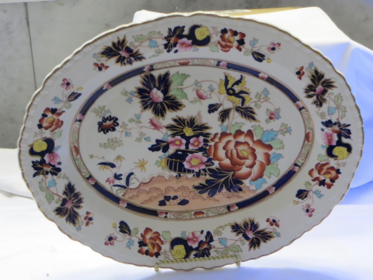 Vintage Mason's English Ironstone Mandarin 13.5 Inch Oval Platter | eBay