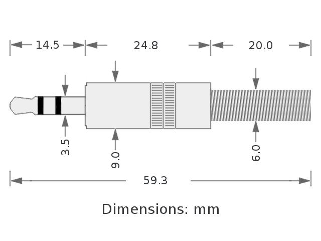 Stereo Jack Plug Replacement All Metal Screened Audio Connector 3.5mm # ...